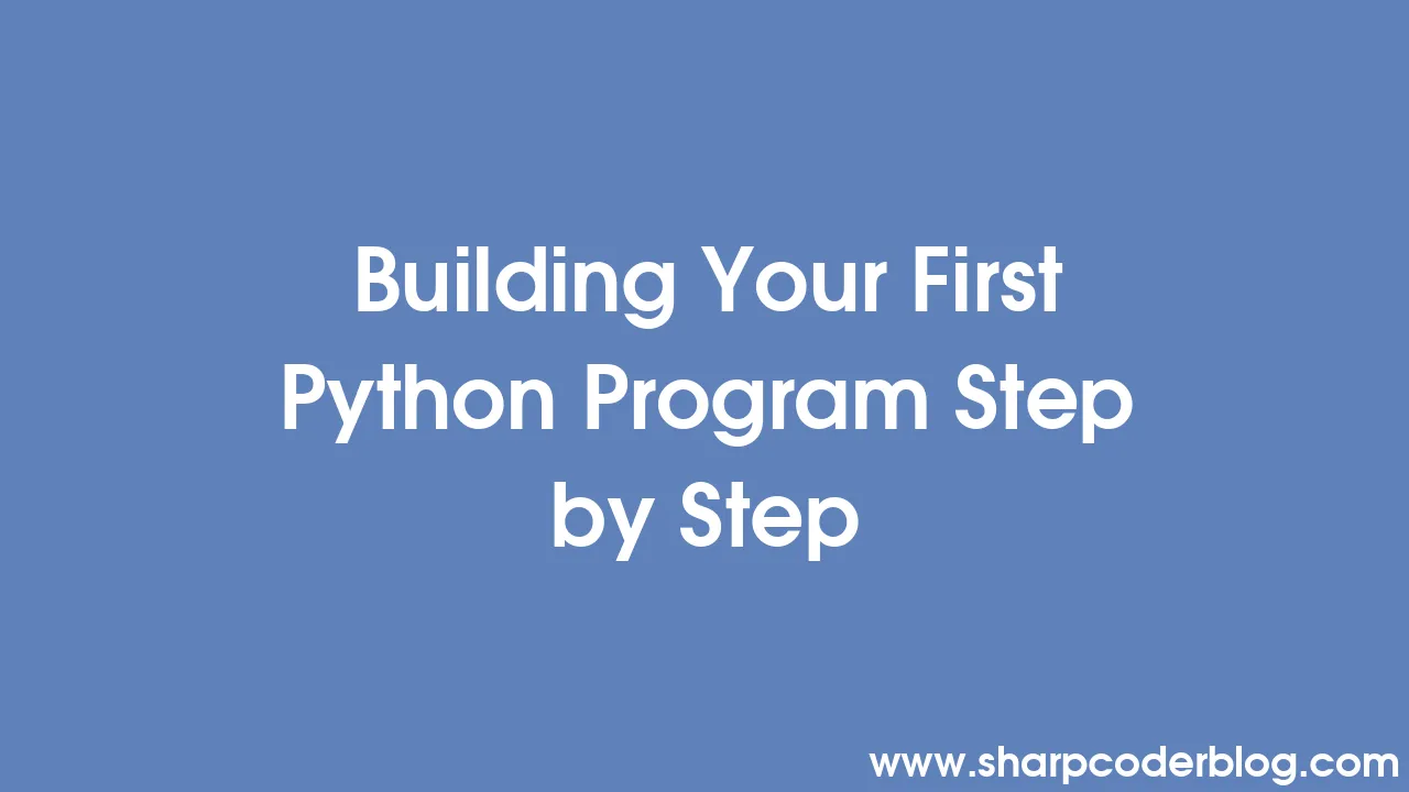 Erstellen Sie Schritt für Schritt Ihr erstes Python-Programm | Sharp ...